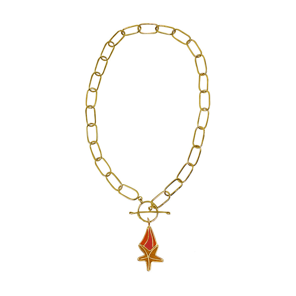 Chain link XL shooting star by Amulettos – Amulettos.com